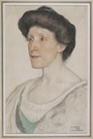 William Strang | Portrait of Marion Service (1909) | MutualArt