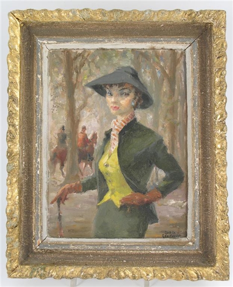Robin Goodwin | Portrait of a lady in a green waistcoat | MutualArt