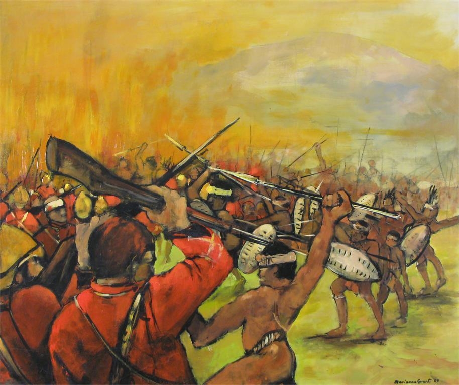 Marianne Grant | Boer War battle scene (1969) | MutualArt