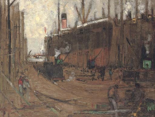 James Kay | Shipyard on the Clyde | MutualArt