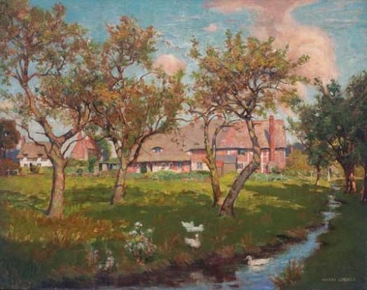 Harry Spence | A sunlit orchard | MutualArt