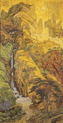 Zhang Hongtu | Guo Xi's scroll of Early Spring - van Gogh (1998 ...