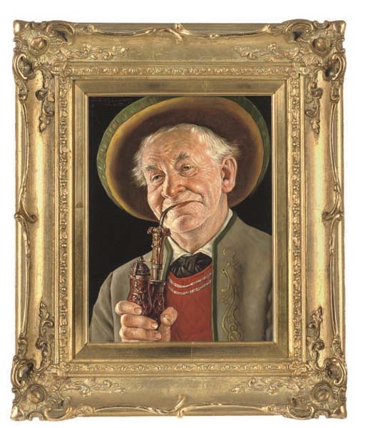 Otto Eichinger | A thoughtful smoke | MutualArt