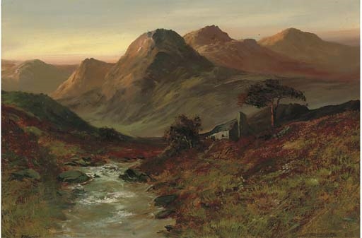F. Walters | Sunrise over a mountainous landscape | MutualArt