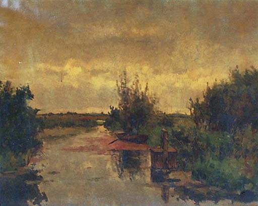 Victor Bauffe | Along the stream in summer | MutualArt