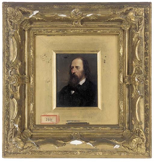 Alois Heinrich Priechenfried | Portrait of Alfred Lord Tennyson (1809 ...