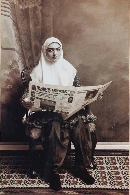 Shadi Ghadirian | Untitled, from the Qajar series (1998) | MutualArt