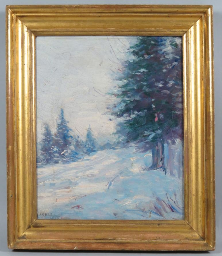 Scott Clifton Carbee | Winter landscape (1930) | MutualArt