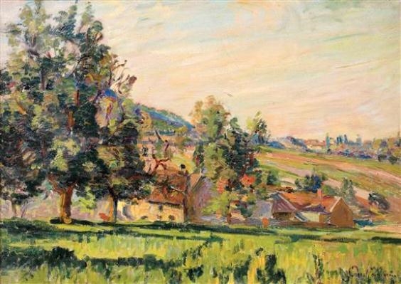 Armand Guillaumin | Paysage de l'Ile de France (Circa 1885) | MutualArt