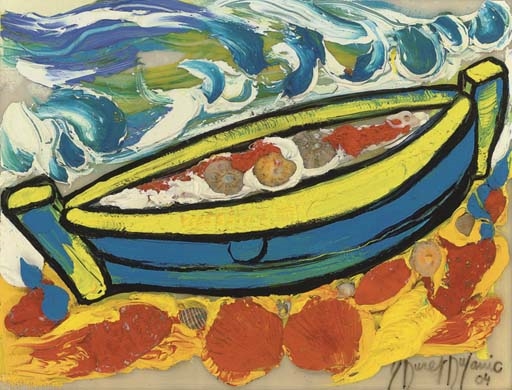 Isabelle Duret-Dujarric | La barque bleue | MutualArt