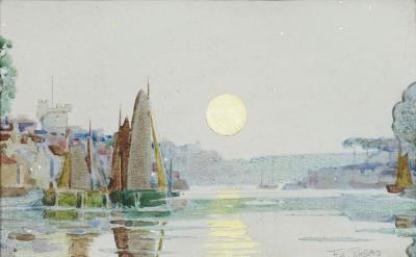 Frederick Alfred Rhead | When the Angel with his Darker Draught Draws ...