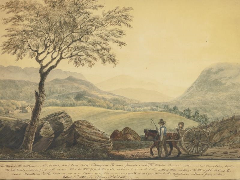 Benjamin Henry Latrobe | VIEW TOWARD THE NORTH WEST 4 TO 5 MILES EAST ...