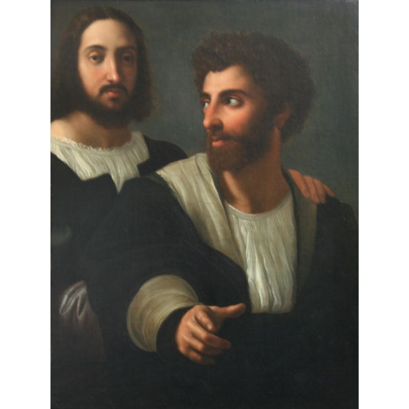 Raffaello Sanzio | Self-Portrait with a Friend | MutualArt