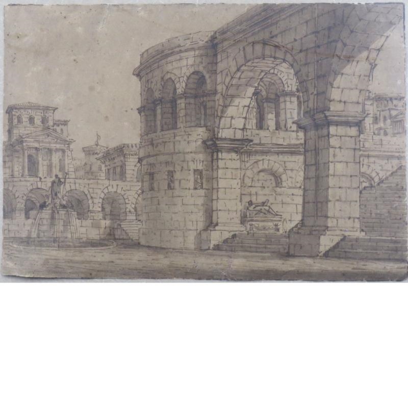 Giuseppe Valeriani | Design for a Stage Set | MutualArt