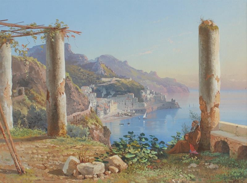 Guglielmo Giusti | Amalfi Coast from the Ruins | MutualArt
