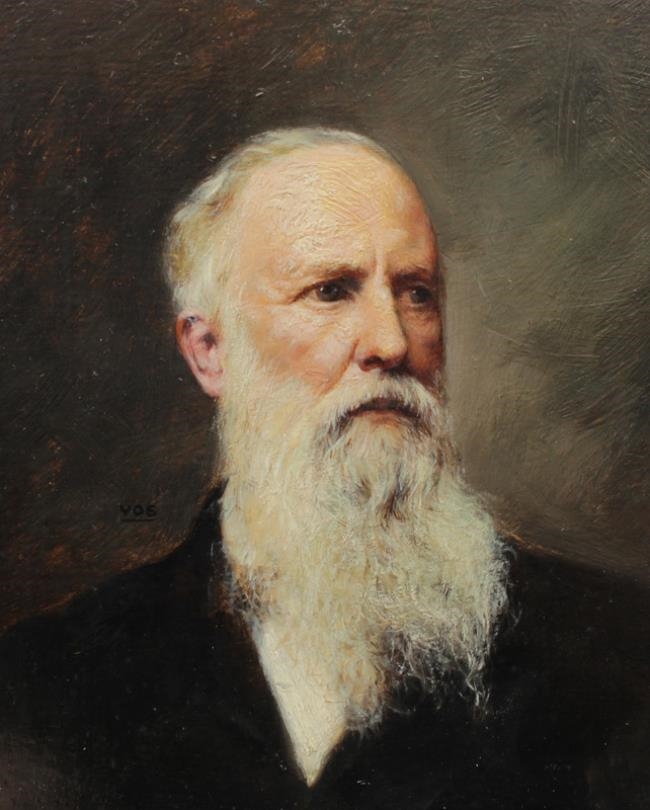 Hubert Vos | Fine Portrait painting of Walt Whitman | MutualArt