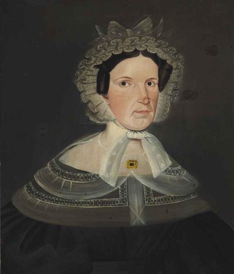 Sheldon Peck | A PAIR OF PORTRAITS: A WOMAN IN A WHITE SHAWL AND A ...
