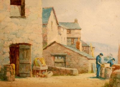 Lewis Mortimer | Preparing fish boxes | MutualArt