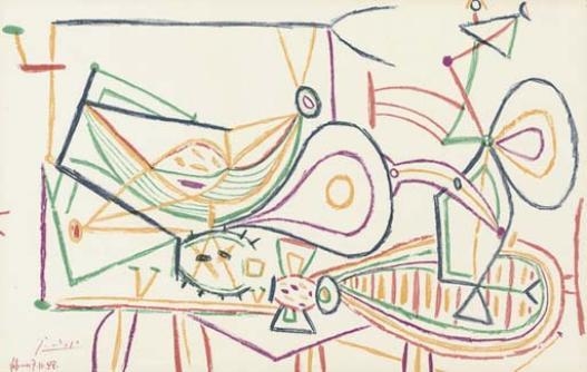 Pablo Picasso | Smiling faun | MutualArt