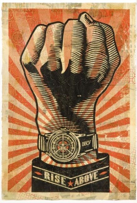 Shepard Fairey | Rise Above Fist (2006) | MutualArt