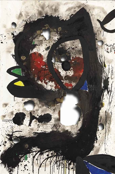 Joan Miró | Toile brûlée 3 (Burnt Canvas 3) (1973) | MutualArt