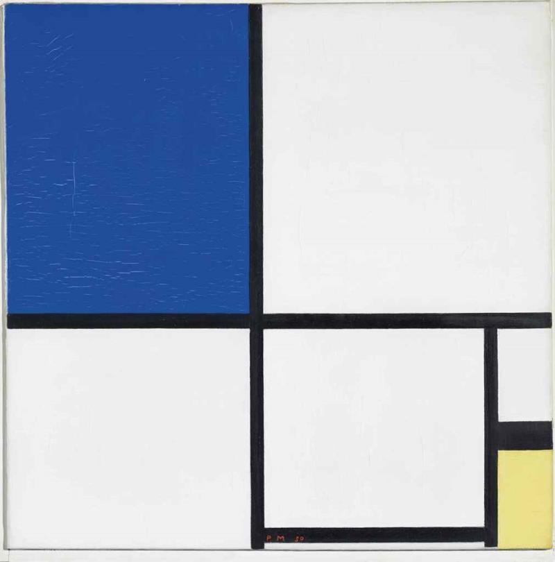 Piet Mondrian | Composition No. II with Blue and Yellow (1930) | MutualArt