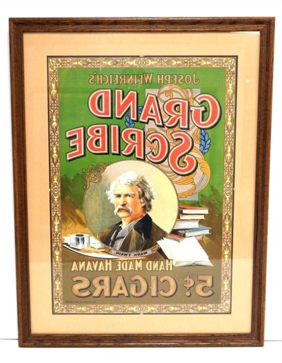 American School, 18th Century | Cigar Advertising Poster Featuring Mark ...