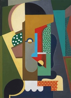Auguste Herbin | Composition, danseuse (1919) | MutualArt