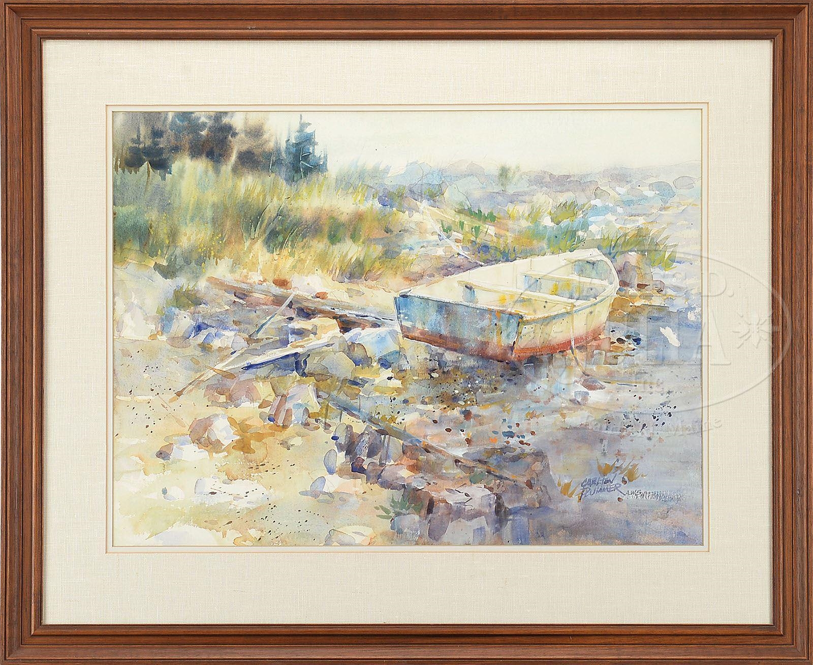 Carlton Plummer | Monhegan Fish House | MutualArt