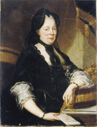 Martin Van Meytens | Portrait of a princess, half-length, in a blue ...