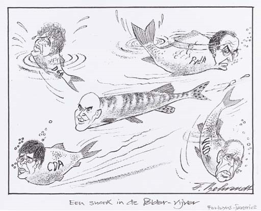 Fritz Behrendt | Een snoek in de poldervijver | MutualArt