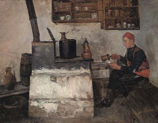 Daniel Israel | Preparing a Turkish coffee (1880) | MutualArt