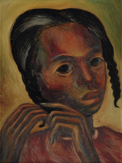 Hale Woodruff | Portrait of a Girl (1935 - 1940) | MutualArt