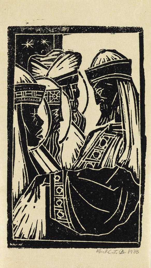 Allan Rohan Crite | Untitled (The Three Kings) (1938) | MutualArt