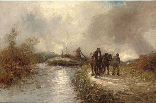 William Manners | On the tow path, the Manchester Ship Canal (1905 ...