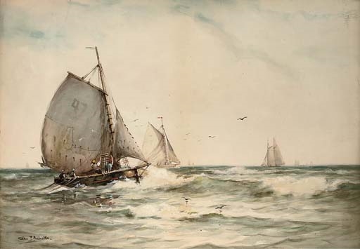 George F. Schultz | Off to the fishing grounds | MutualArt