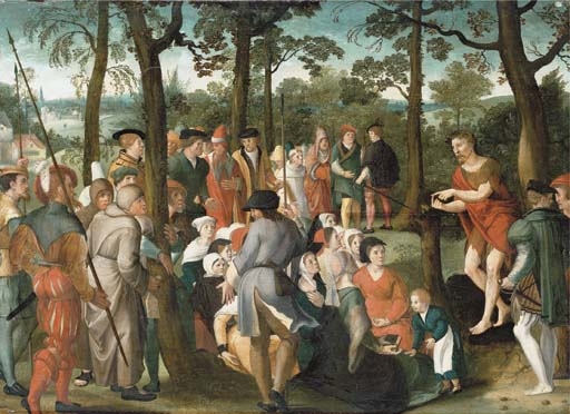 The Brunswick Monogrammist | Saint John the Baptist Preaching in the ...