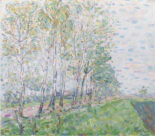 Nico Van Rijn | Birch trees | MutualArt