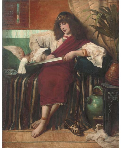 Walter Herbert Roe | Idle contemplation in the harem | MutualArt