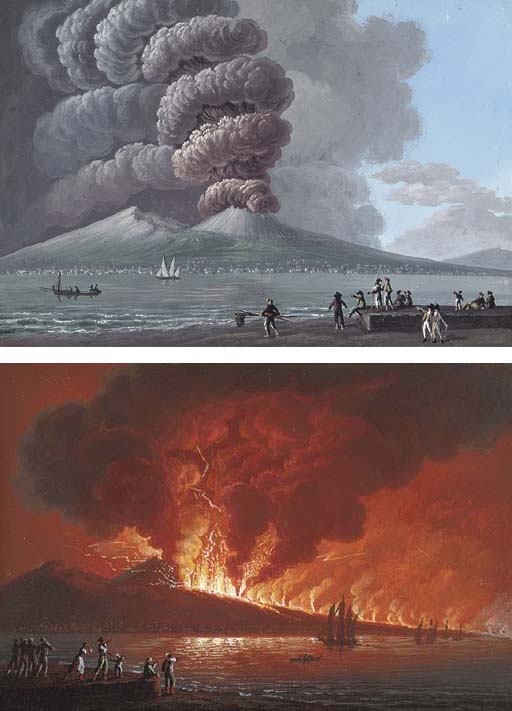 Camillo da Vito | The eruption of Vesuvius June (1794) | MutualArt