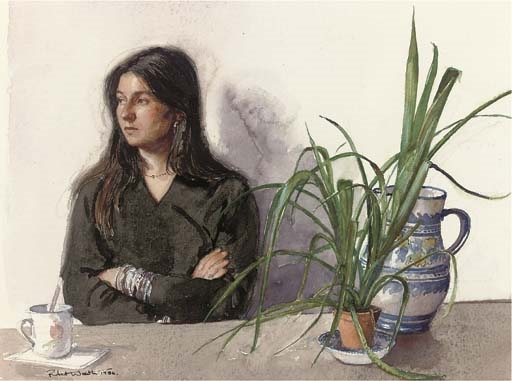 Robbie Wraith | Tina, the artist's wife (1986) | MutualArt