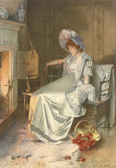 Carleton Alfred Smith | Fireside reflections (1906) | MutualArt