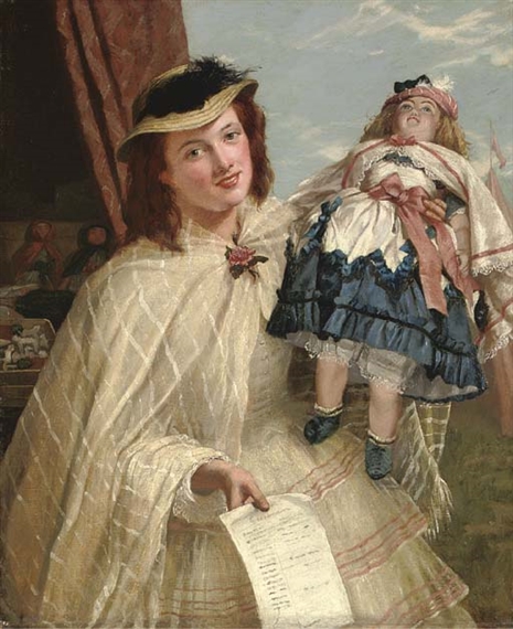 Henry Nelson O'Neil | The doll | MutualArt