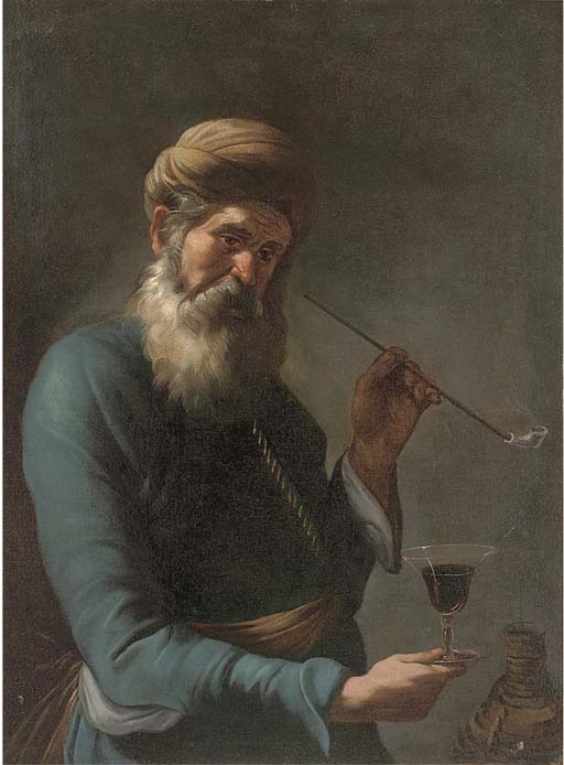 Gregorio Preti | A bearded man, three-quarter-length, in Oriental ...