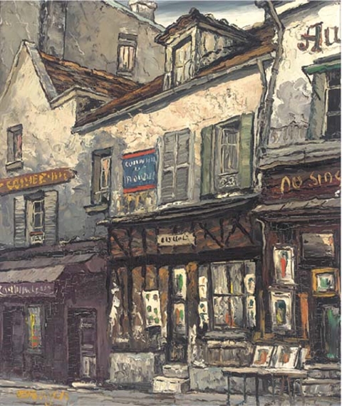 Emile Boyer | A Parisian street scene | MutualArt