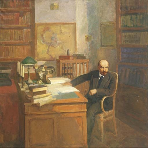 Vladimir Chernousenko | Lenin in his study (1984) | MutualArt