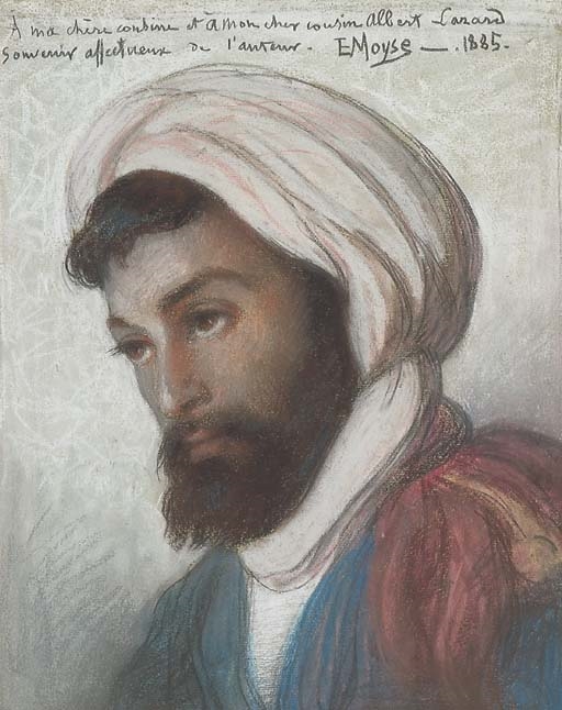 Edouard Moyse | Portrait of an Algerian Jew (1885) | MutualArt