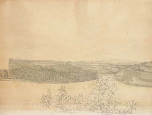 Friedrich Salathé | Un paysage montagneux avec un village dans une ...