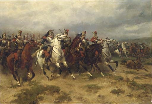Hermanus Willem Koekkoek | Russian Cavalry and Infantry Escorting ...