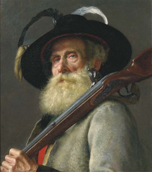 Adolf Schlabitz | The old huntsman | MutualArt